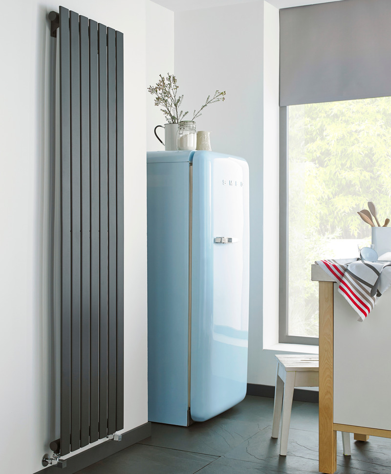 Kartell Boston Vertical Single Panel Radiator Anthracite